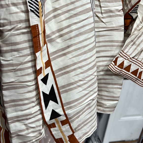 Tops | Brand New Bohemian Western Aztec Tribalgeo Belted Kimono Duster ...